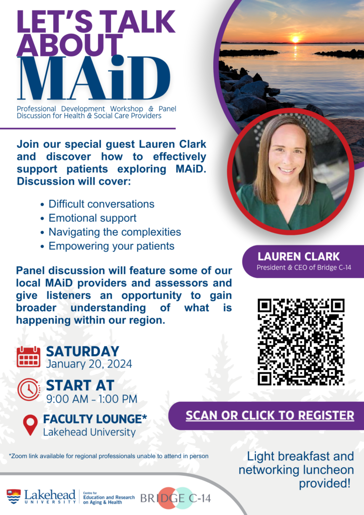 Centre for Education and Research on Aging & Health : UPCOMING EVENT ...